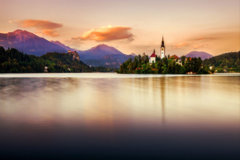 Sunset on lake Bled - Andrei Dima